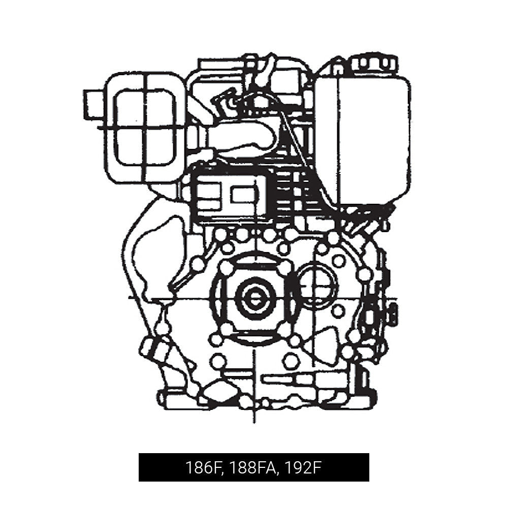 Koop 192 12hp Diesel Electric Start Engine Keyway – Bigger Boyz Toyz ...