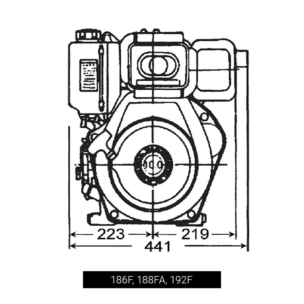 Koop 192 12hp Diesel Electric Start Engine Keyway – Bigger Boyz Toyz ...